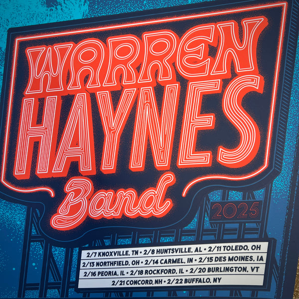 Warren Haynes Band - 2025 Tour - Status Serigraph