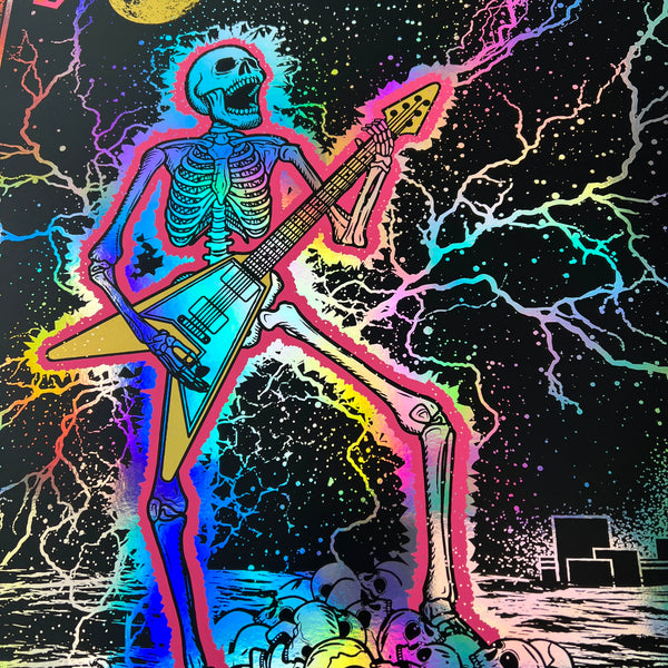 Boardwalk Rock 2025 (Rainbow Foil) - Status Serigraph
